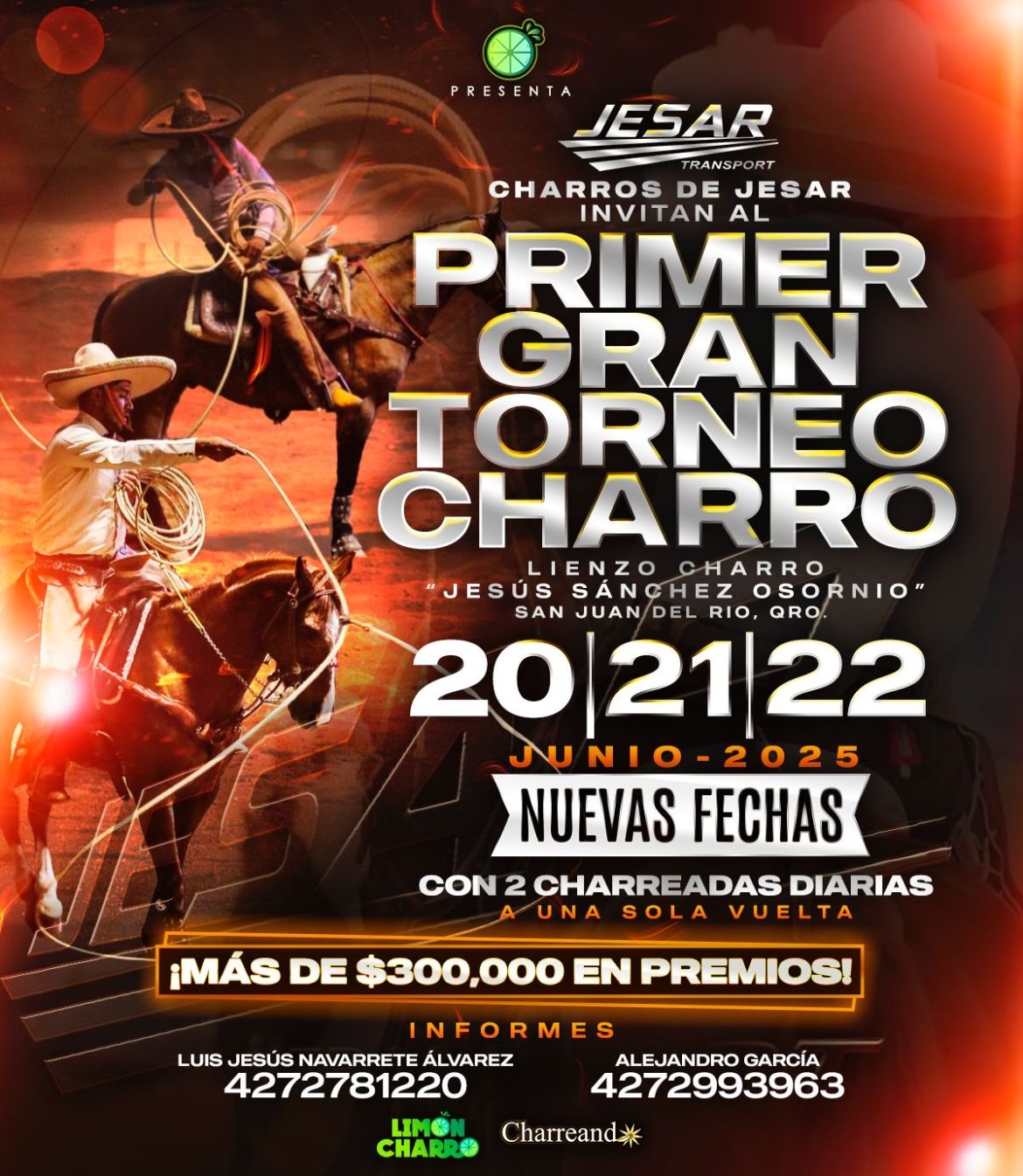 Los Charros de JESAR invitan a su Primer Gran Torneo 2025 - La Voz de ...